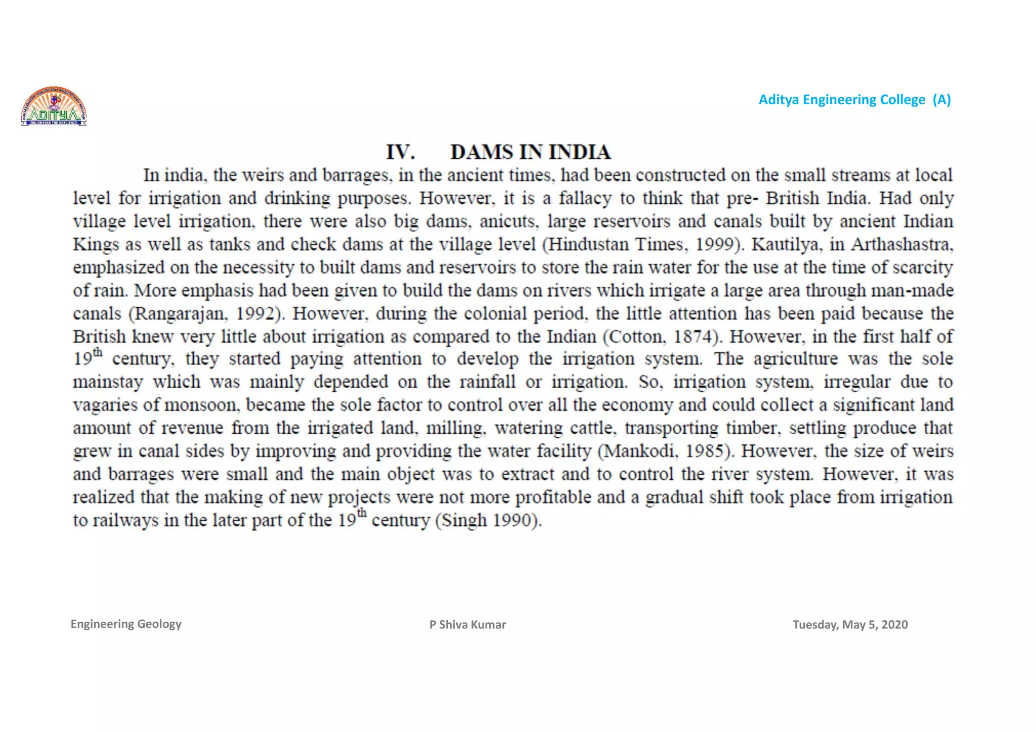 Engineering Geology Unit 5 Pdf