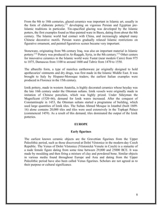 Engineering glasses and ceramics history of ceramics | DOC