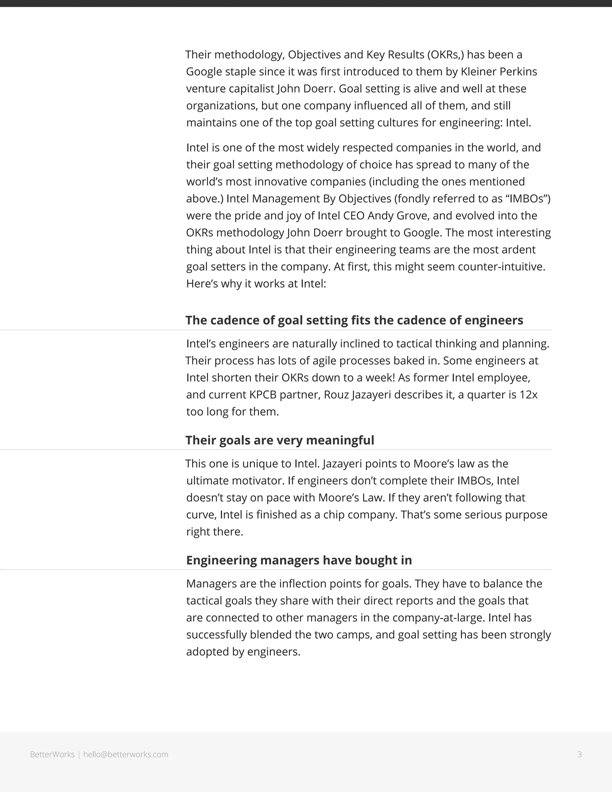 Goal Examples for Engineers | PDF