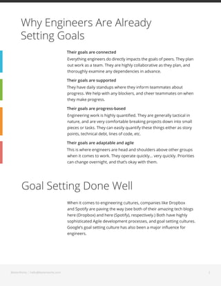 Goal Examples for Engineers | PDF