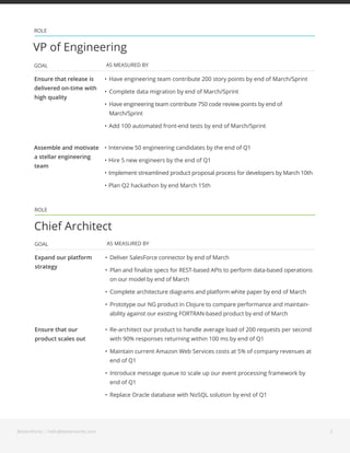 Goal Examples for Engineers | PDF