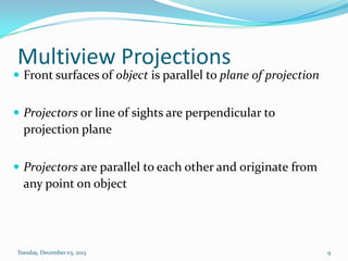 Engineering graphics(orthographic projection) | PPTX | 3-D Graphics ...