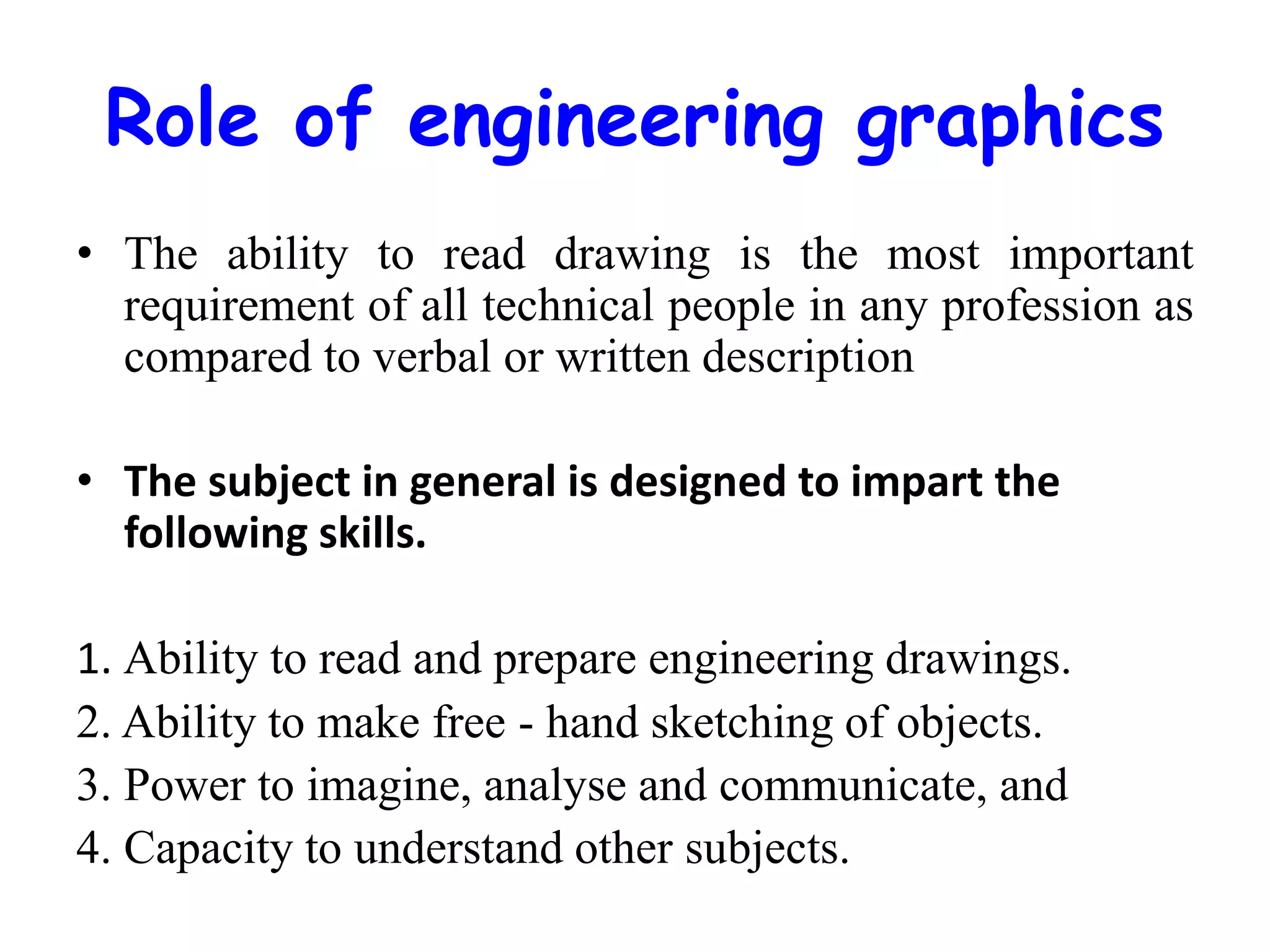 Engineering graphics basics | PPTX