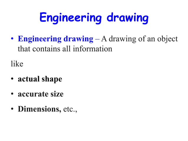 Engineering graphics basics | PPT