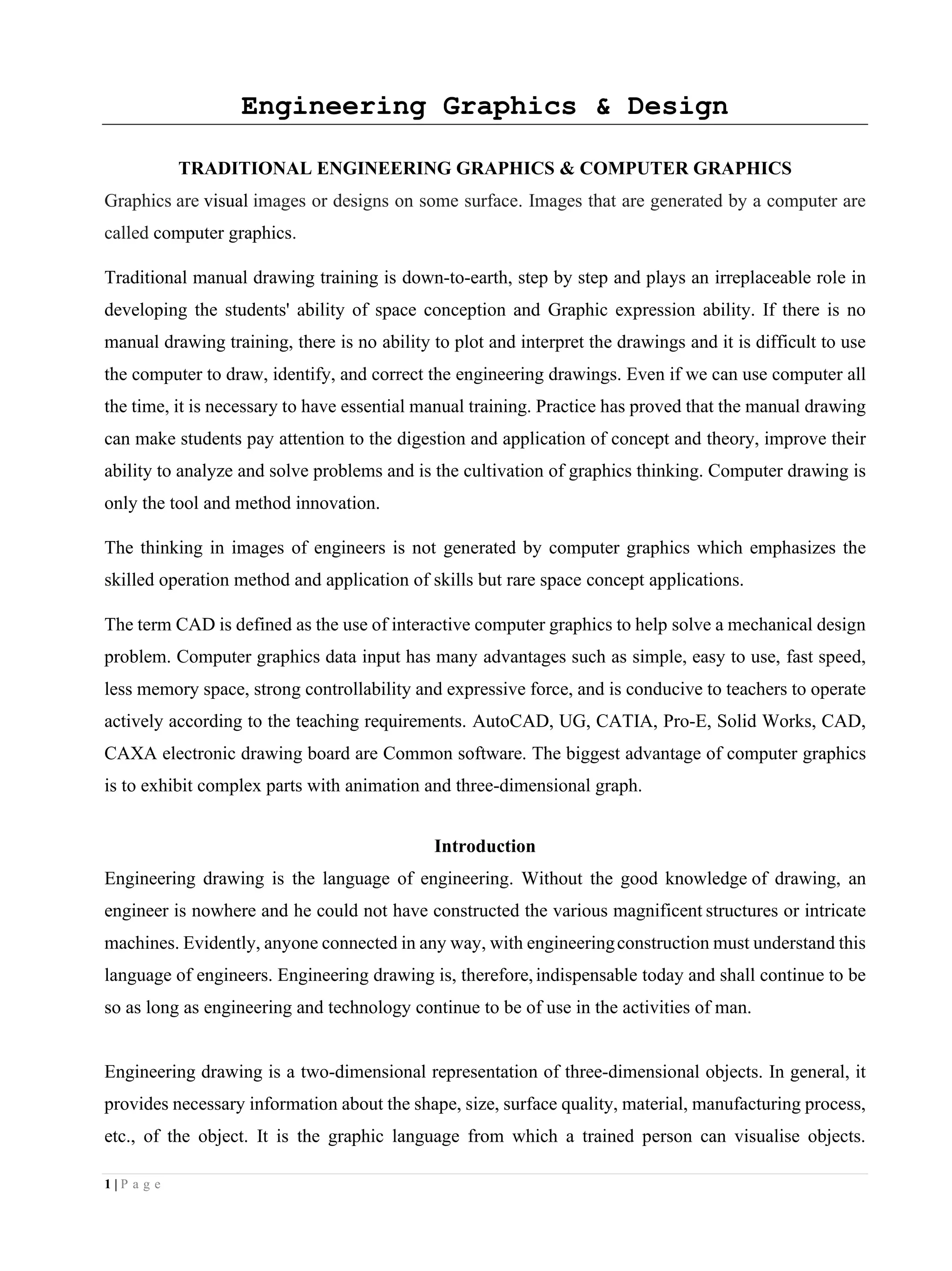 Classification Engineering graphics & design | PDF