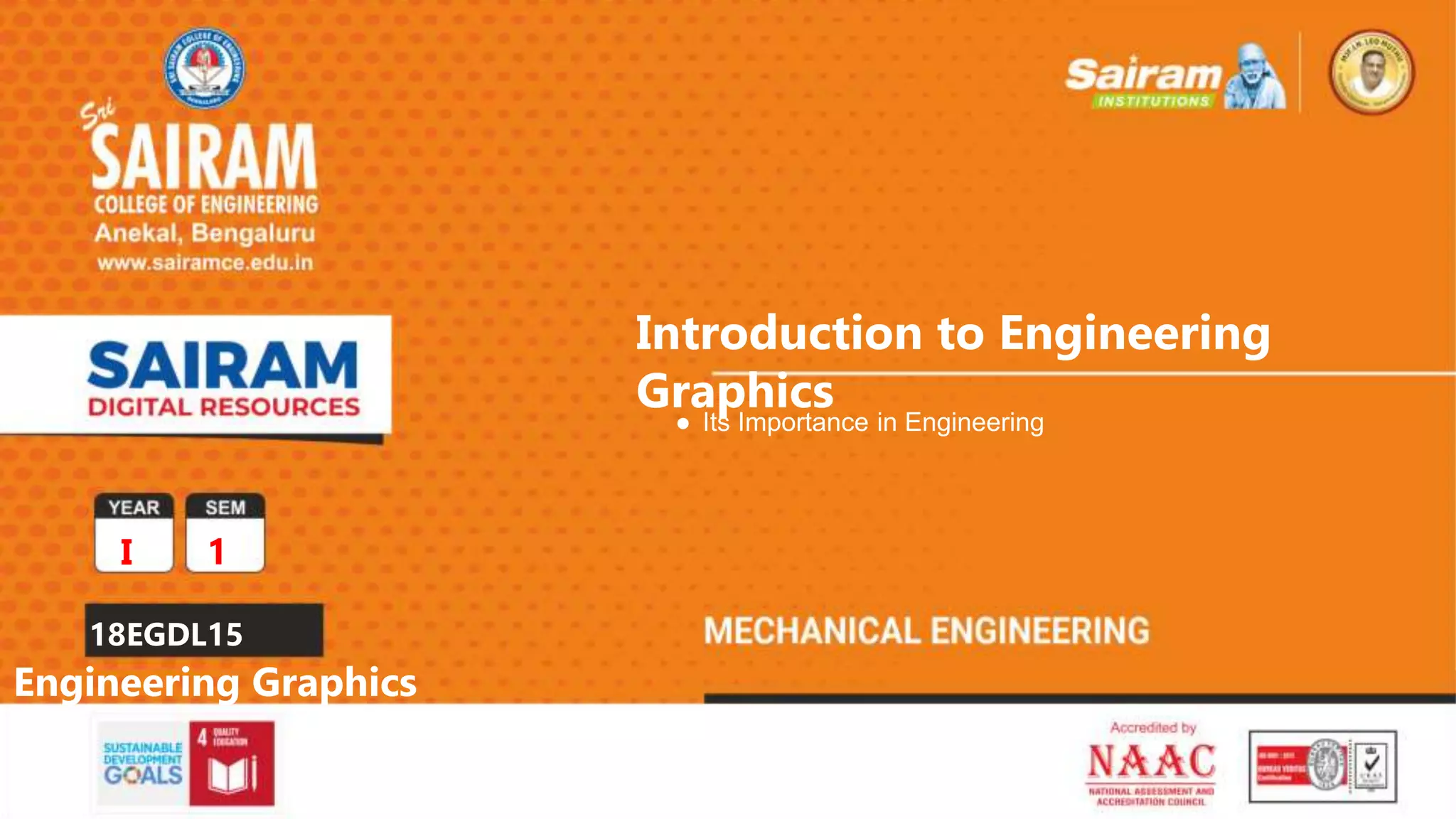 Engineering Graphics Introductionpptx 3 D Graphics Computer Software And Applications