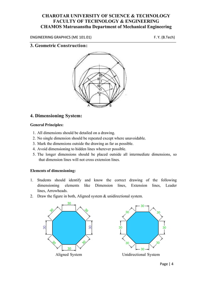 Engineering graphics manual 2014 2015 | PDF