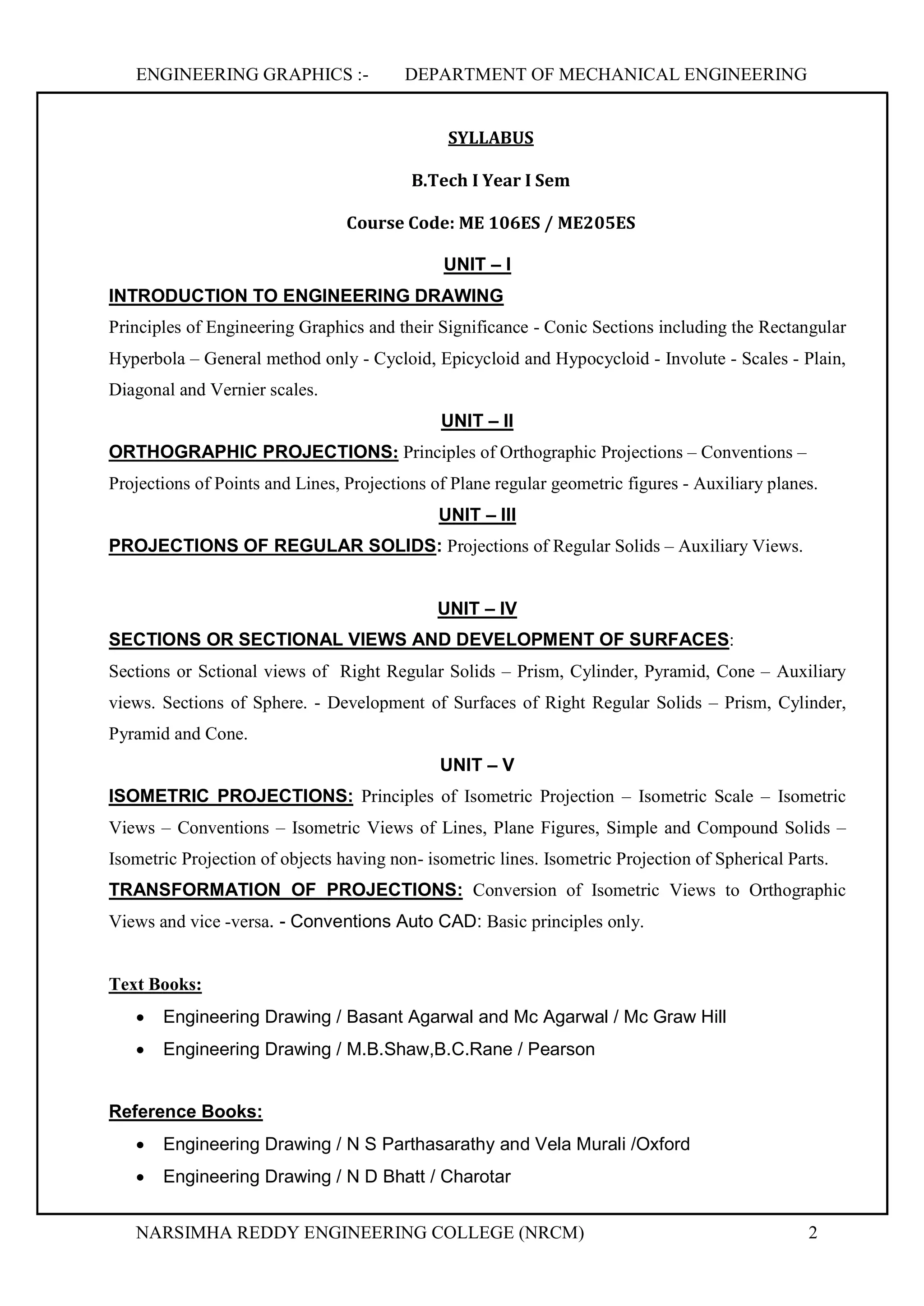 Engineering graphics practicing booklet (nrcm) | PDF | 3-D Graphics ...