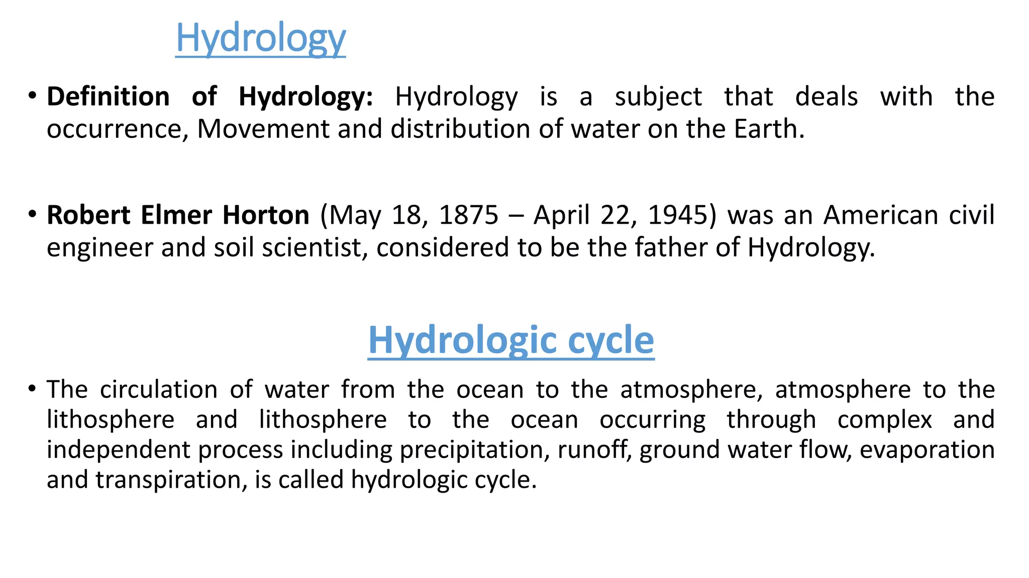Engineering hydrology | PPTX