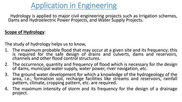 Engineering hydrology | PPTX