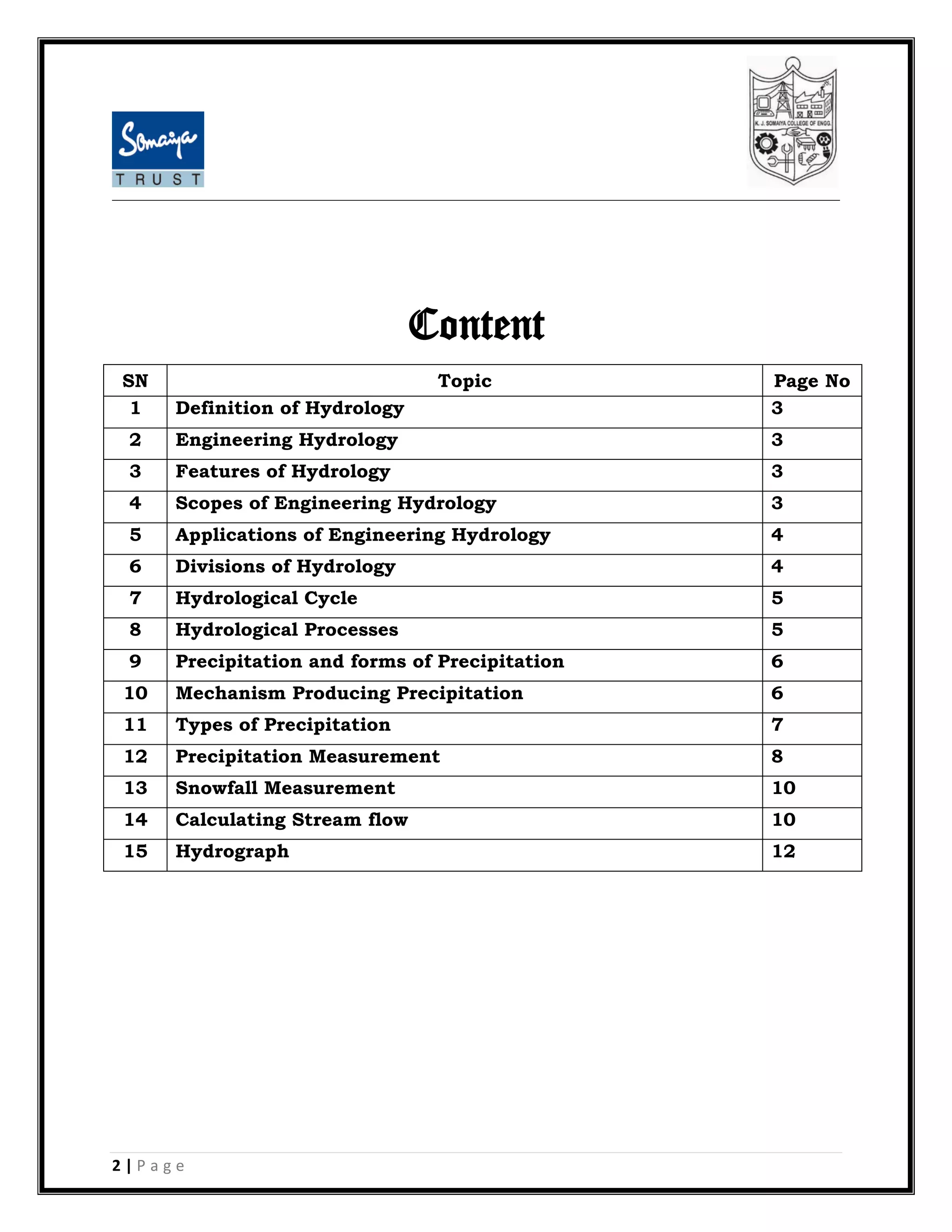 Engineering hydrology | PDF
