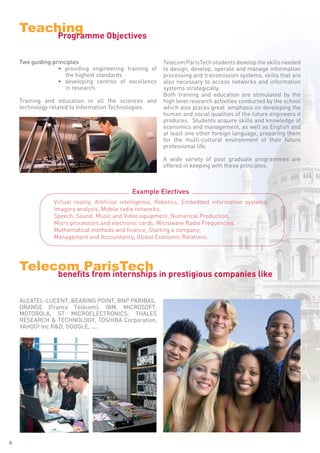 Graduate Engineering School for Information & Communication ...