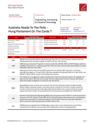 lcc asia pacific weekly engineering report edition 442 | PDF | Stocks ...