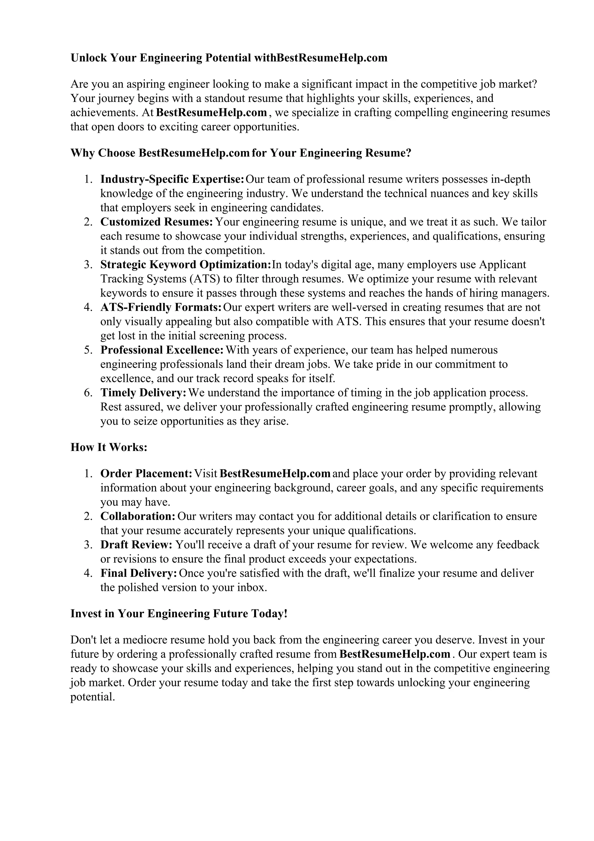 Engineering Intern Resume. Engineering Intern Resume | PDF