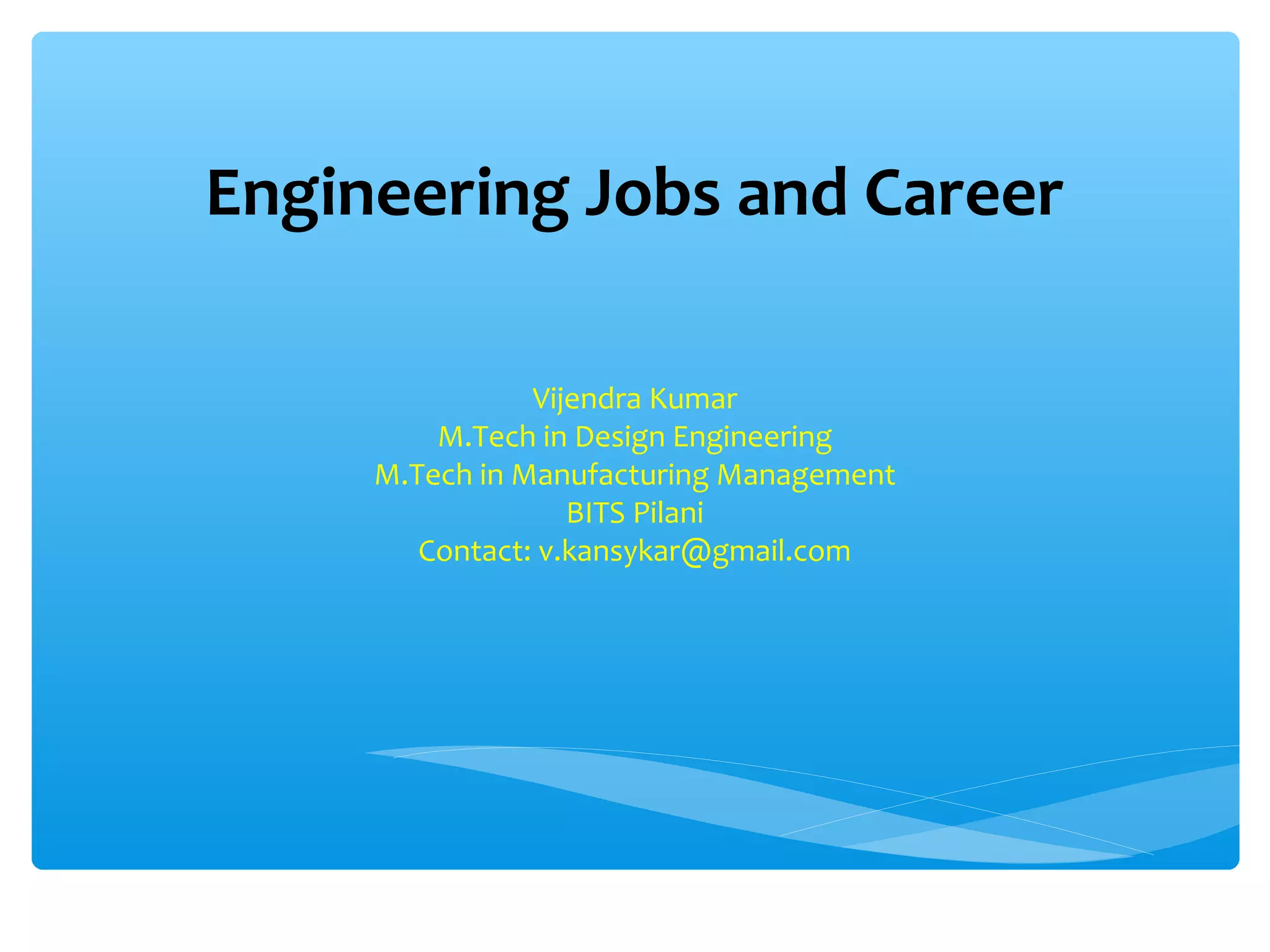 Engineering jobs and career | PPT