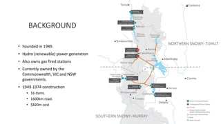 Snowy Hydro Engineering Management Final | PPTX