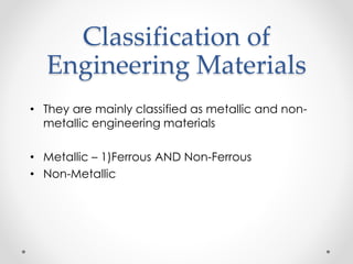 Engineering materials | PPTX