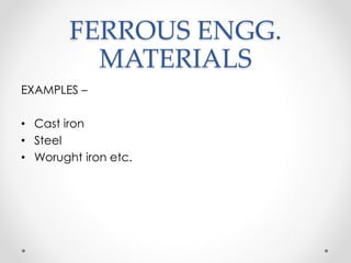 Engineering materials | PPT