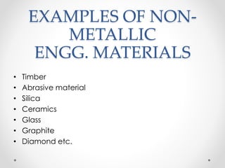 Engineering materials | PPTX