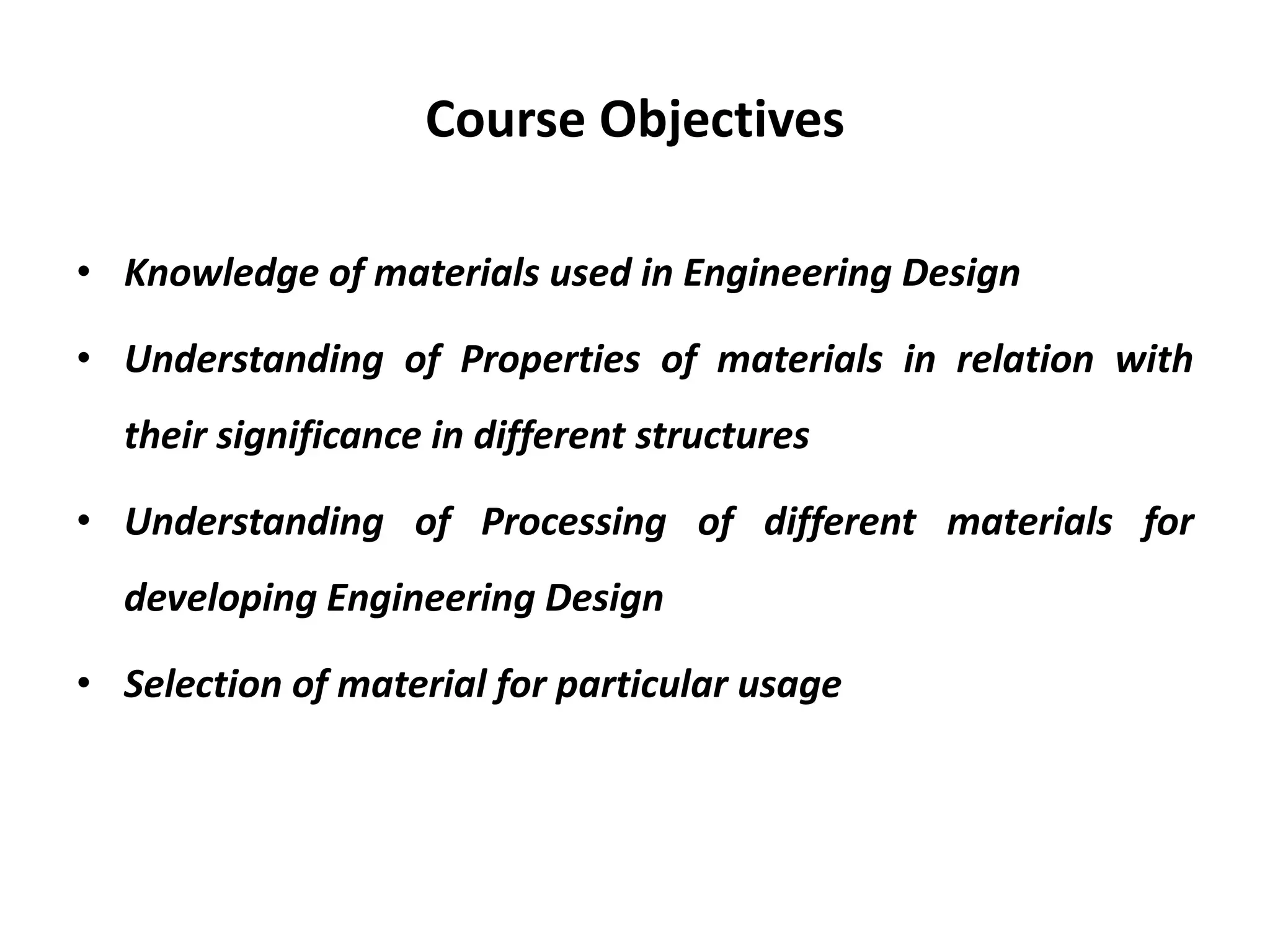Engineering materials Lec-01 | PDF