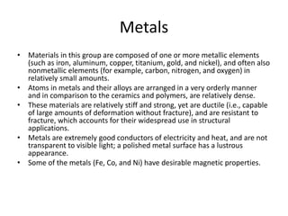 Engineering materials | PPTX