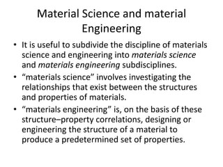 Engineering materials | PPTX