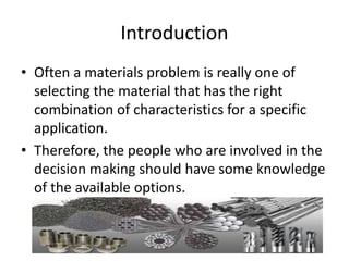 Engineering materials | PPTX