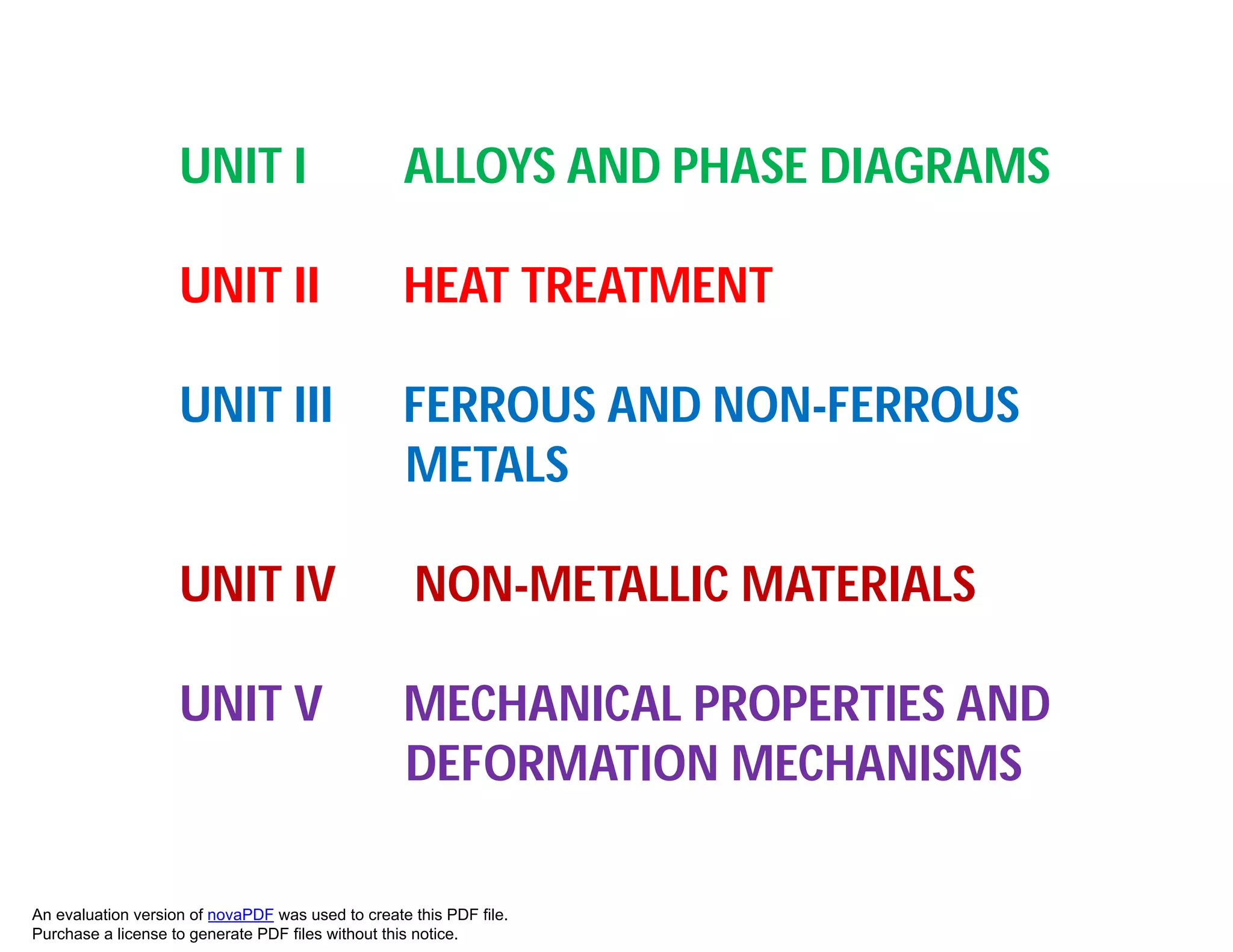 Engineering materials and metallurgy | PDF