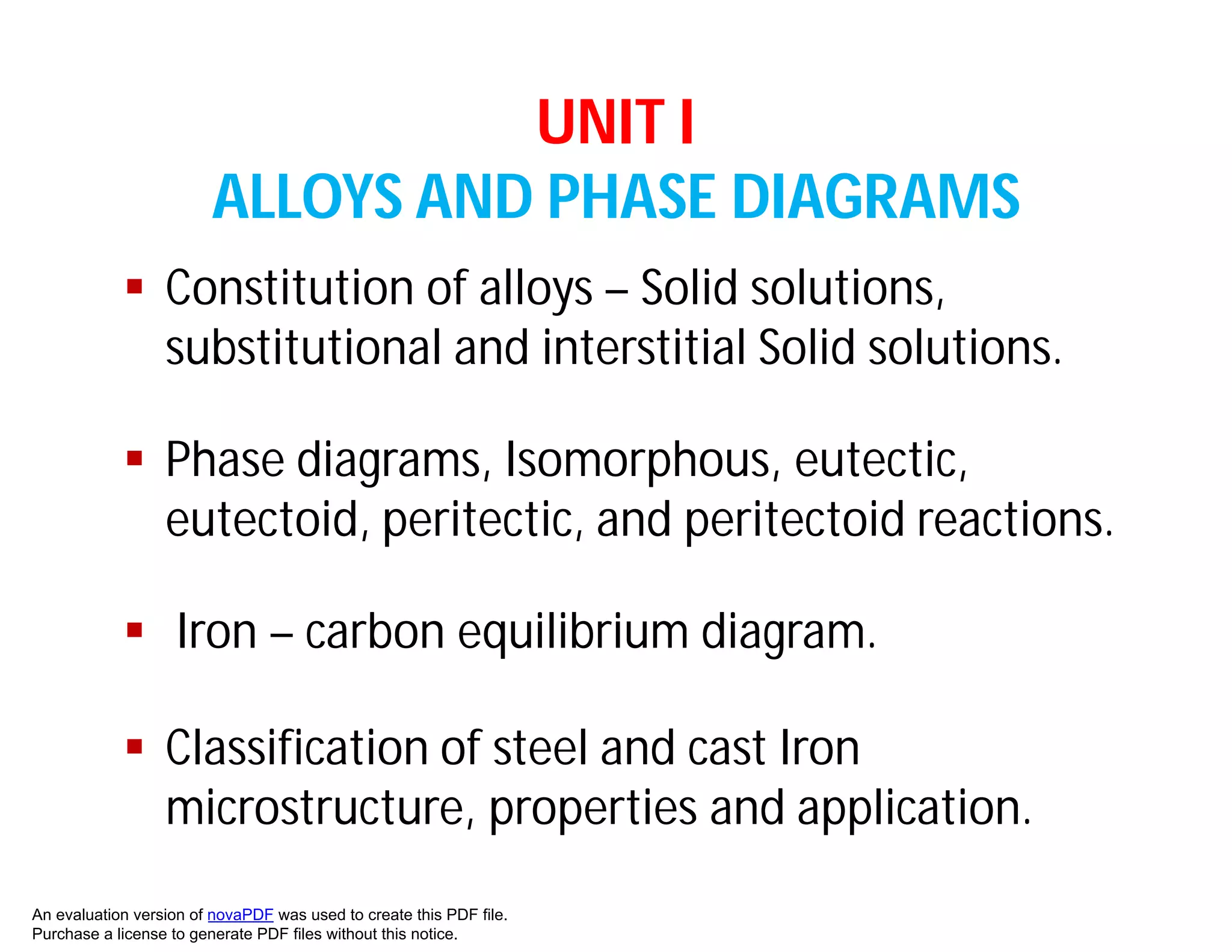 Engineering materials and metallurgy | PDF