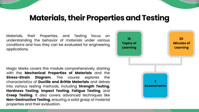 Explore Engineering Materials and Metallurgy with Magic Marks | PPT