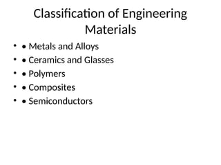Engineering_Materials_Introduction for education | PPTX