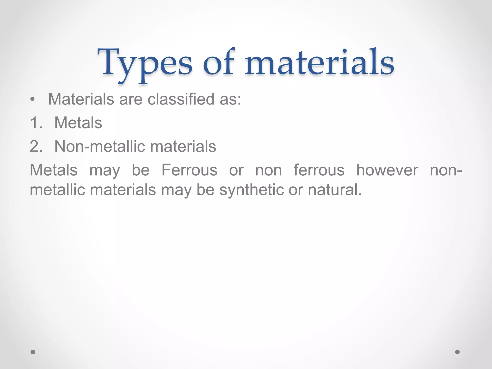 Engineering materials part 1 | PPTX | Chemistry | Science