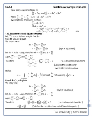 Engineering Mathematics-IV_B.Tech_Semester-IV_Unit-I | PDF
