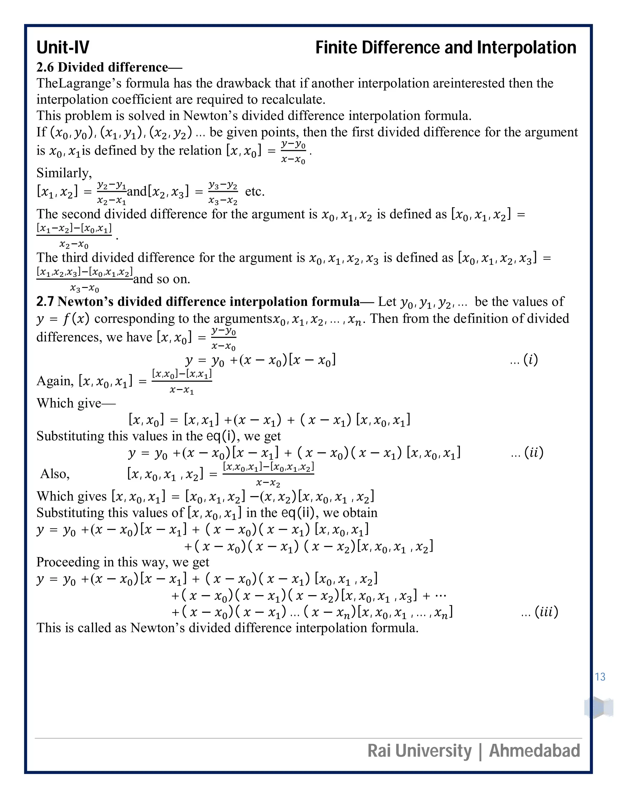 Engineering Mathematics-IV_B.Tech_Semester-IV_Unit-IV | PDF