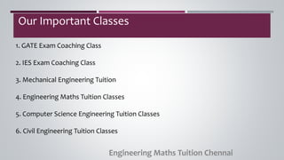 Engineering Maths Tuitions | PPTX