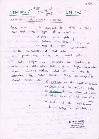 Unit-3 Centroid | PDF
