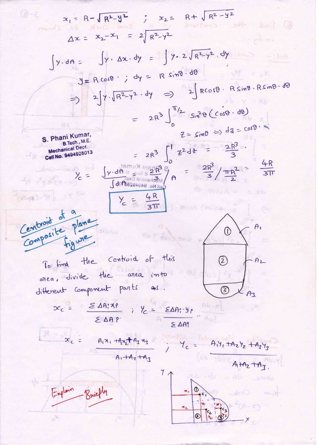 Unit-3 Centroid | PDF