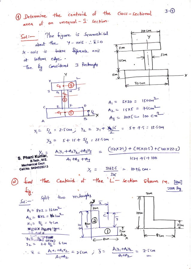 Unit-3 Centroid | PDF