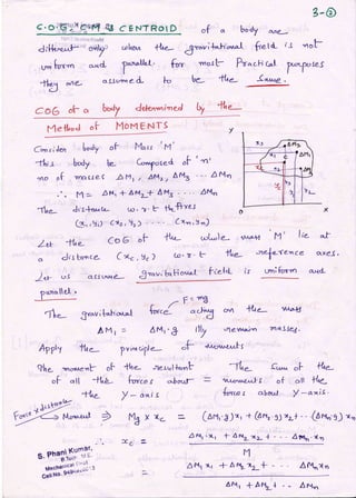 Unit-3 Centroid | PDF