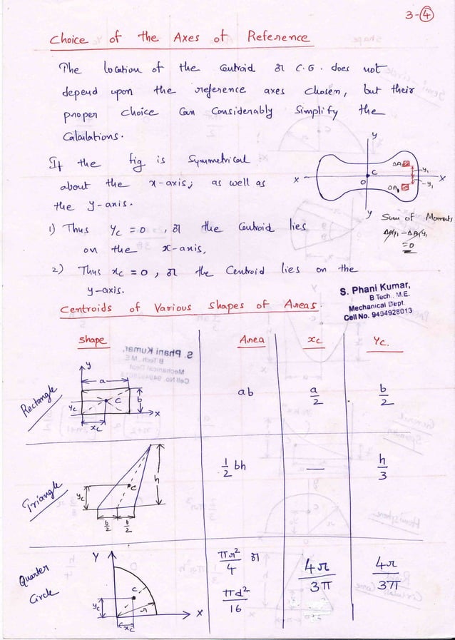 Unit-3 Centroid | PDF