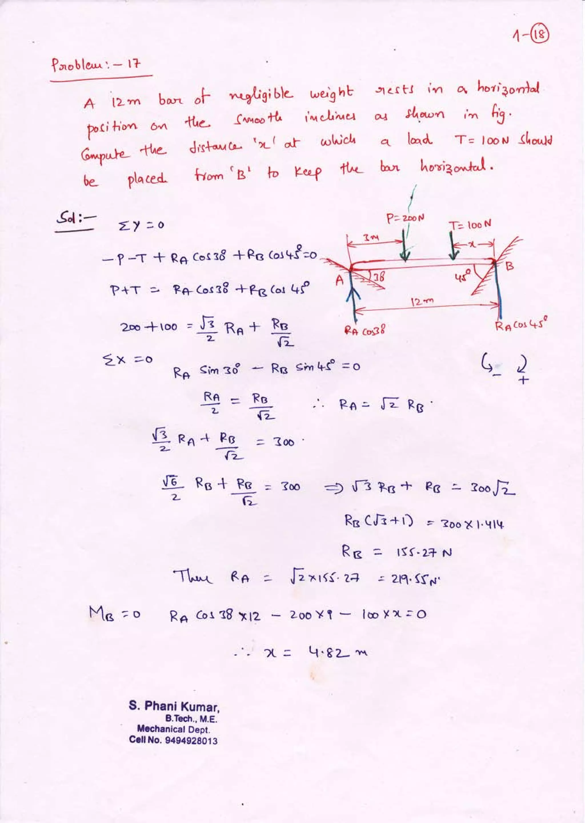 Unit-1 System of forces | PDF