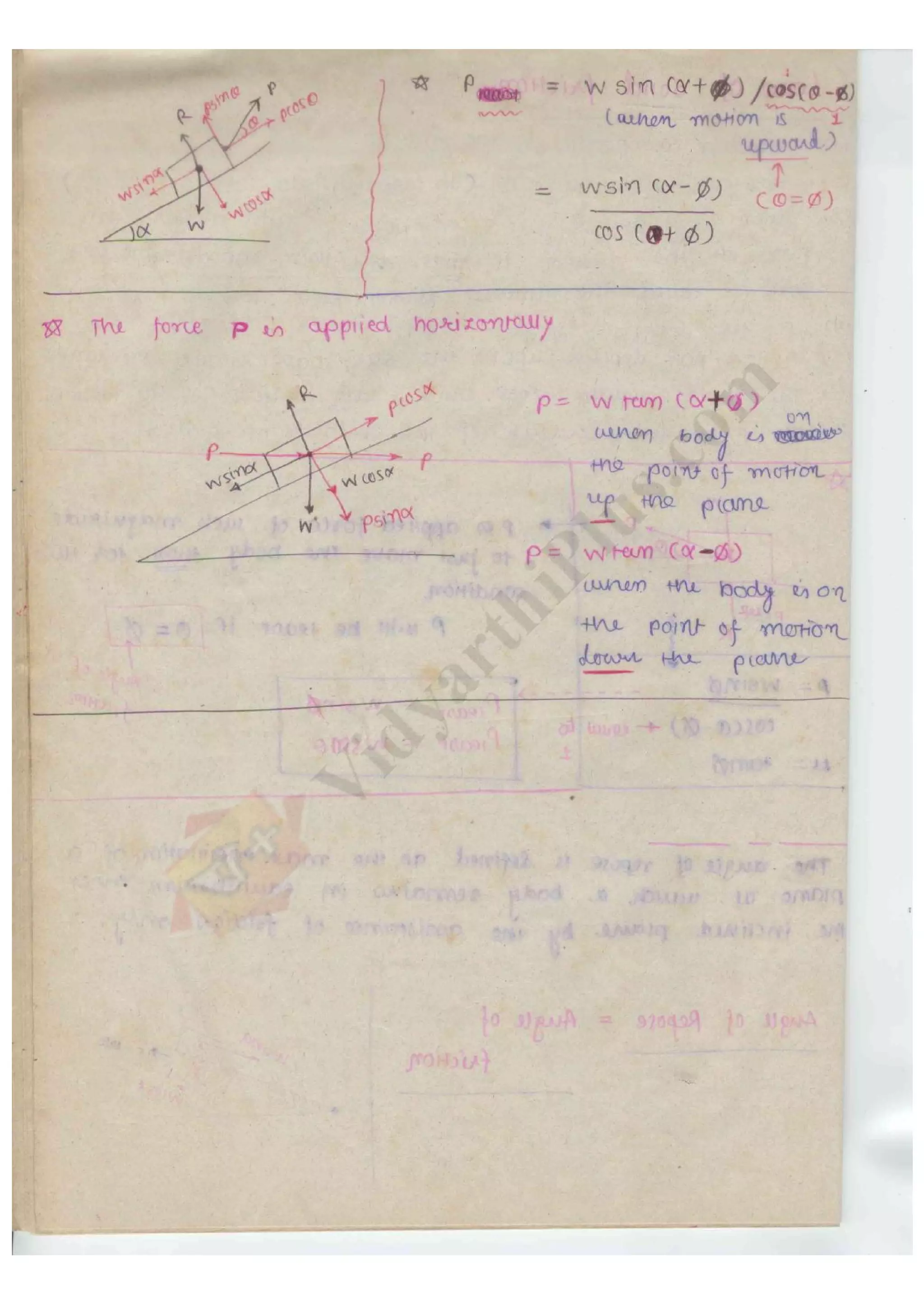 Engineering mechanics 2 handwritten classes notes (study materials) for ...