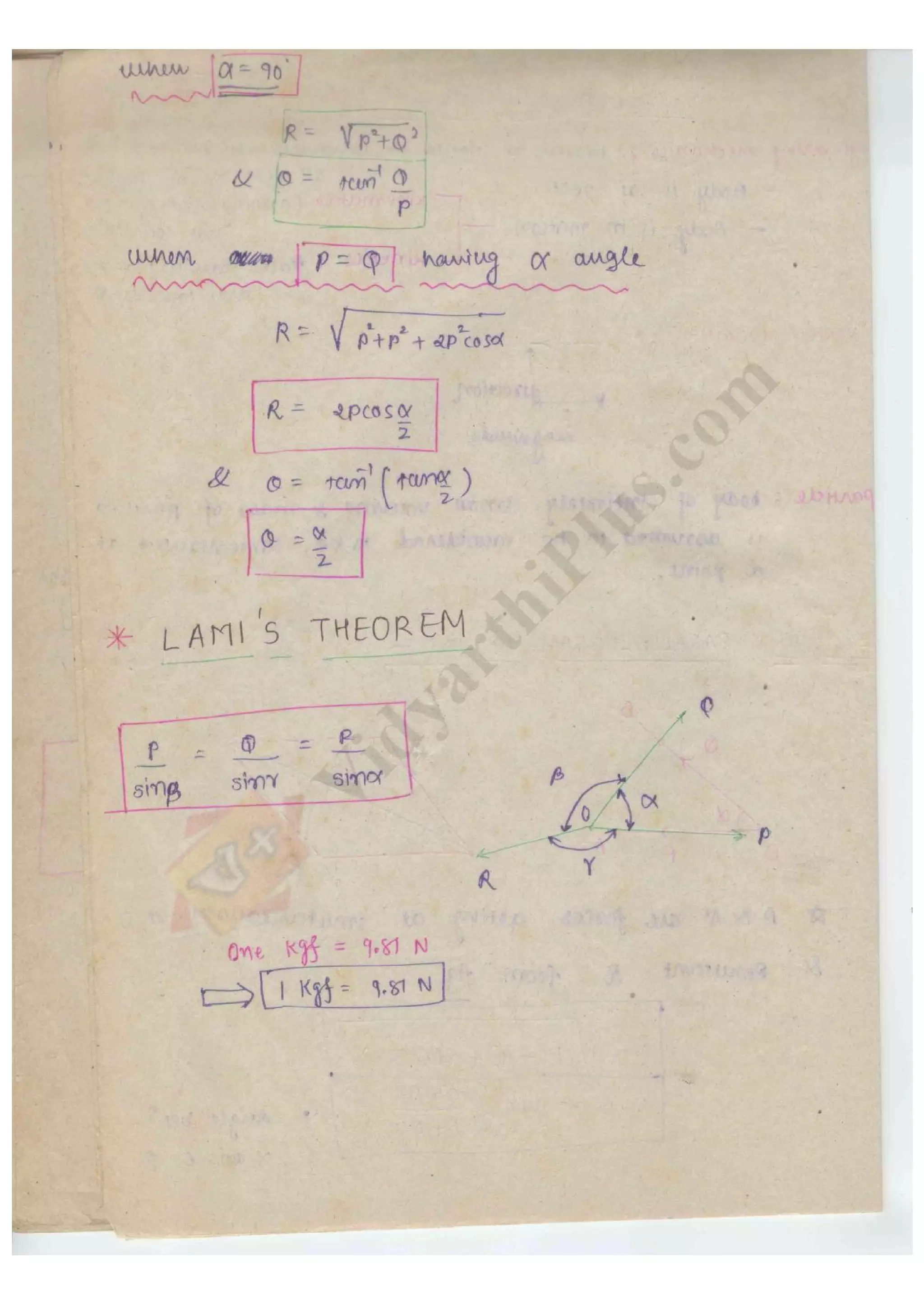 Engineering mechanics 2 handwritten classes notes (study materials) for ...
