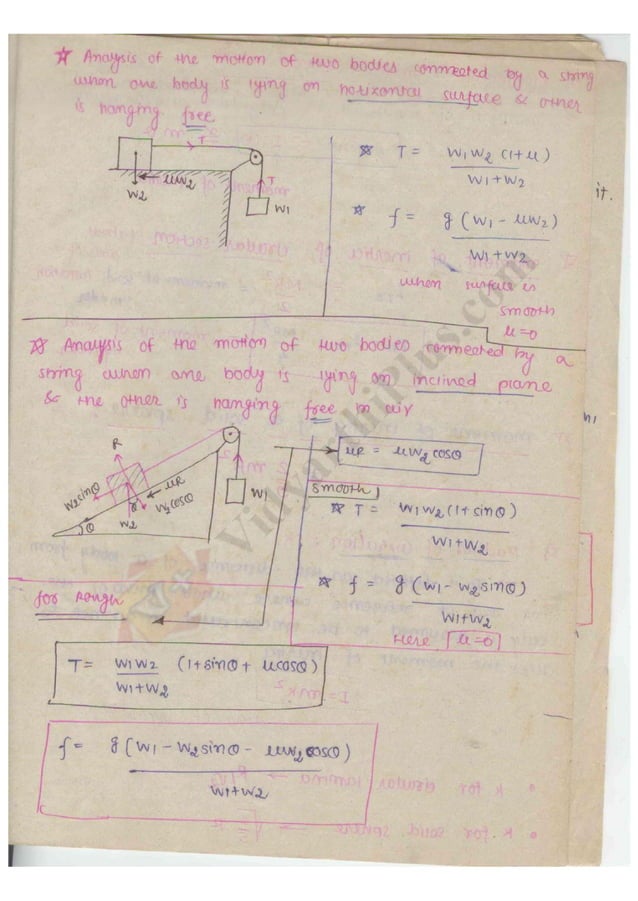 Engineering mechanics 2 handwritten classes notes (study materials) for ...