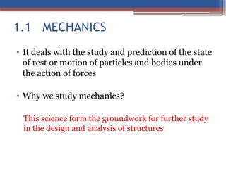 Engineering mechanics Lecture 1.pptxptxptx | PPT