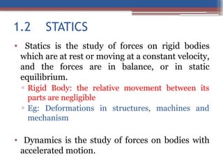 Engineering mechanics Lecture 1.pptxptxptx | PPT