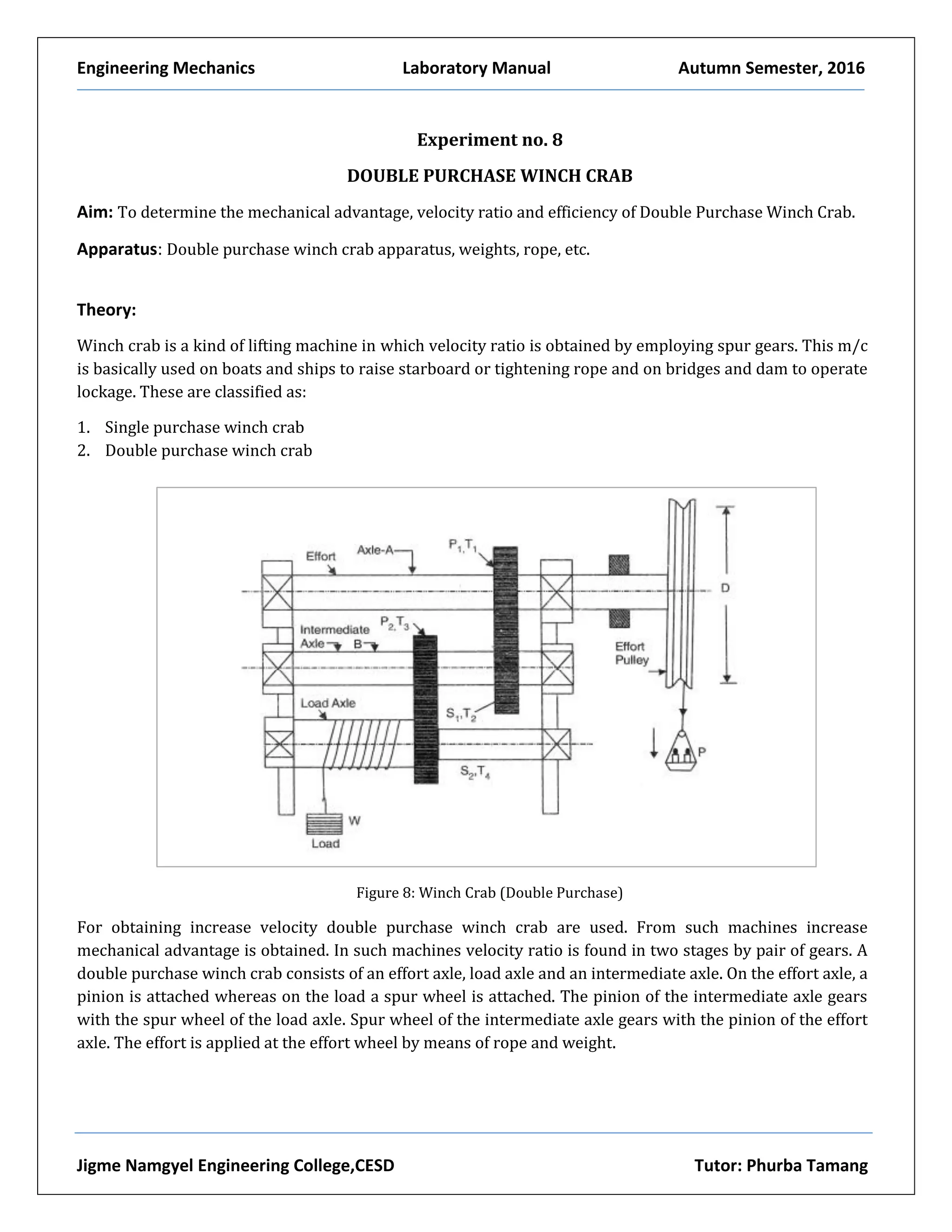 Engineering Mechanics Manual | PDF