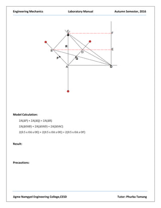 Engineering Mechanics Manual | PDF