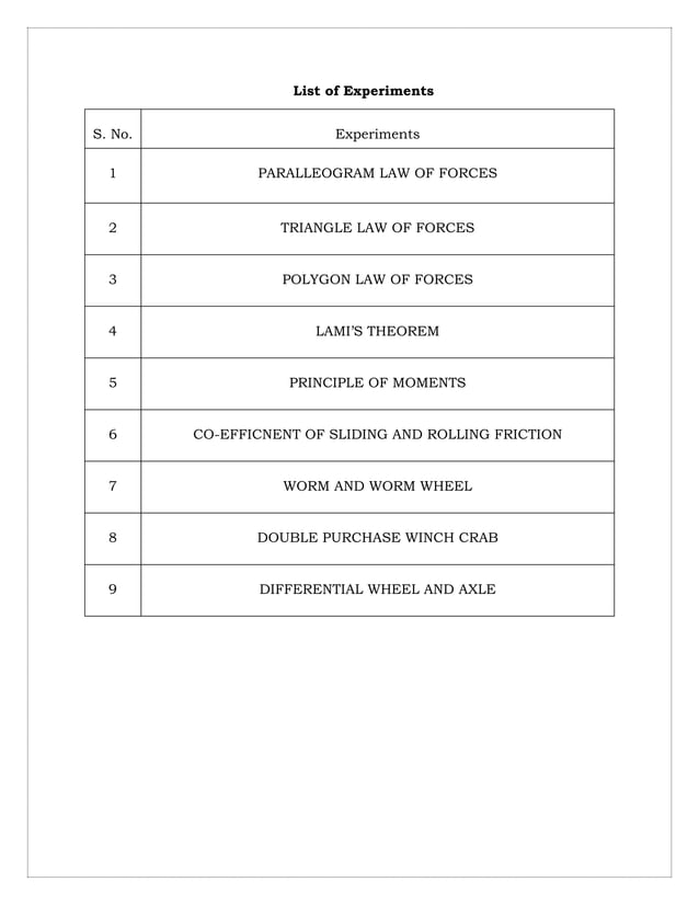 Engineering Mechanics Manual | PDF
