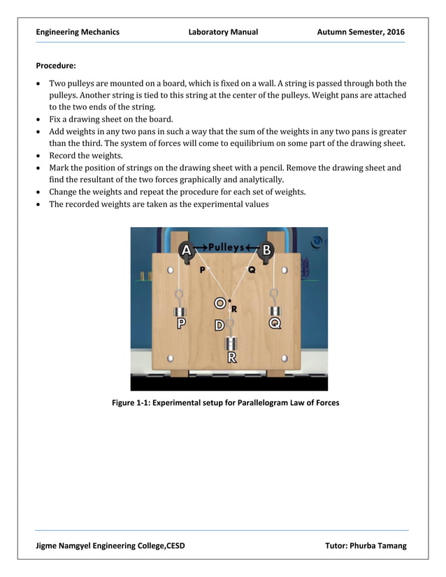 Engineering Mechanics Manual | PDF